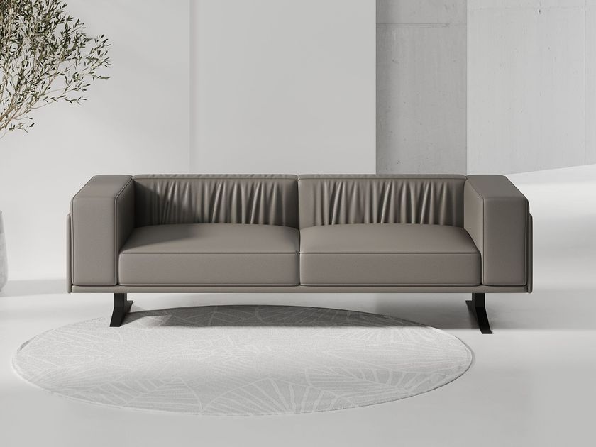 NEVADA 3 seater leather sofa By WORKSPACE