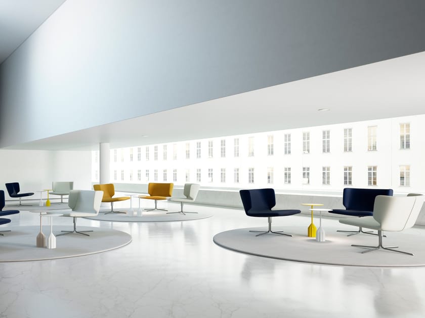 WRAPP | Easy chair with 4-spoke base By Viccarbe design Marc Krusin