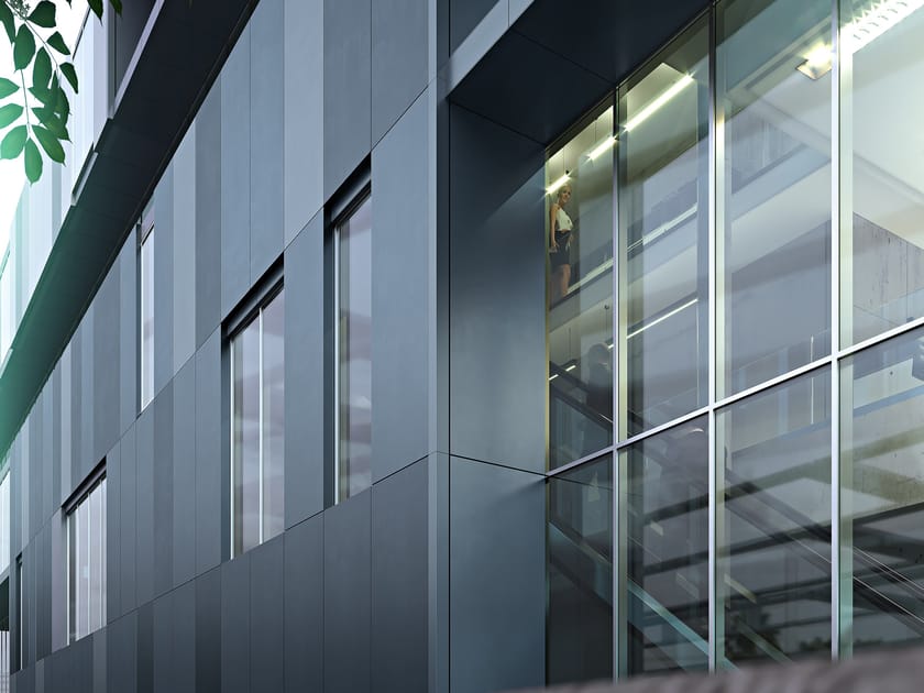 Sistema per facciata continua in alluminio e vetro WS50PG - Ponzio ...