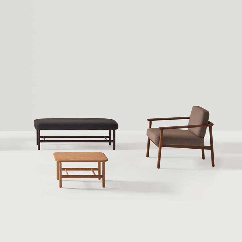 WUDI Low oak coffee table By INCLASS | design Francesc Rifé