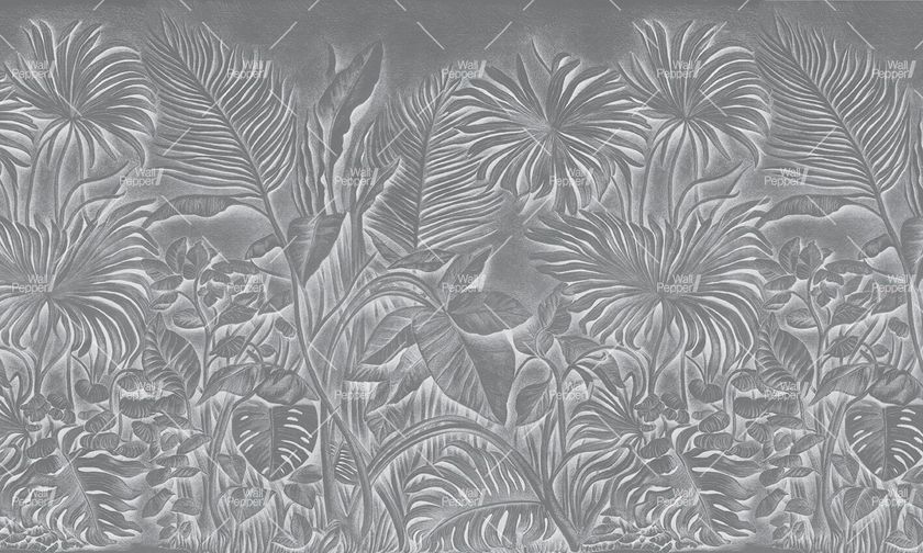 TANGLED JUNGLE PVC free, eco-friendly, washable wallpaper By WallPepper