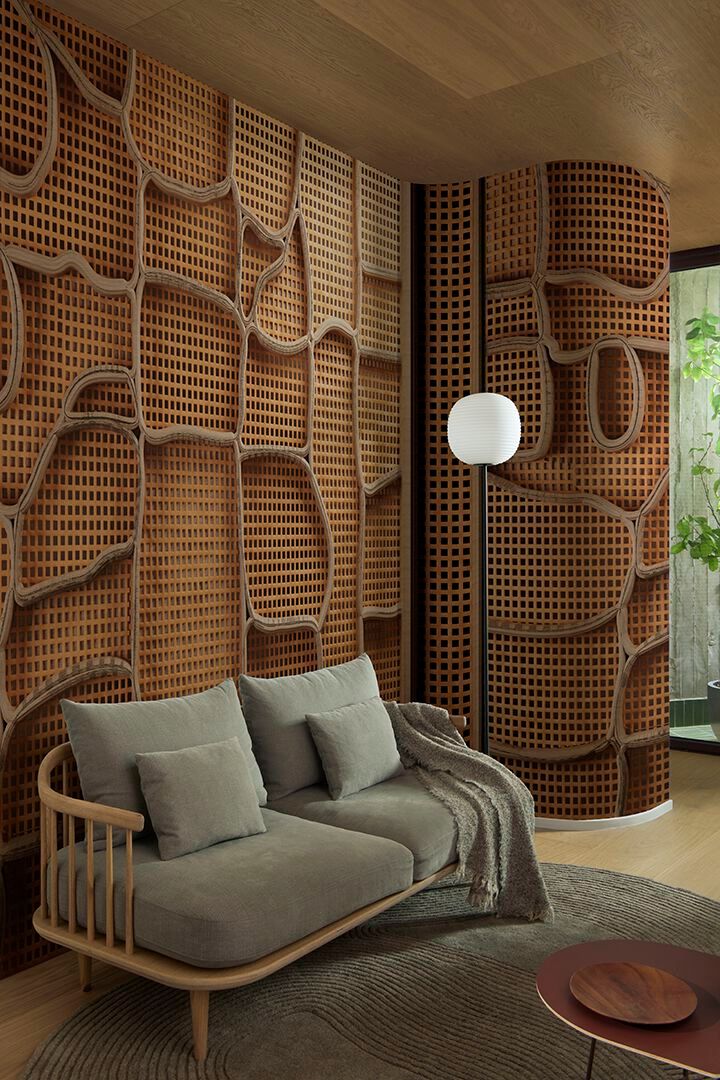 WARPING Wallpaper with d.ecodura™ backing By Wall&decò