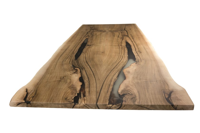 European Walnut Wood Table Plurima Collection By Tabula
