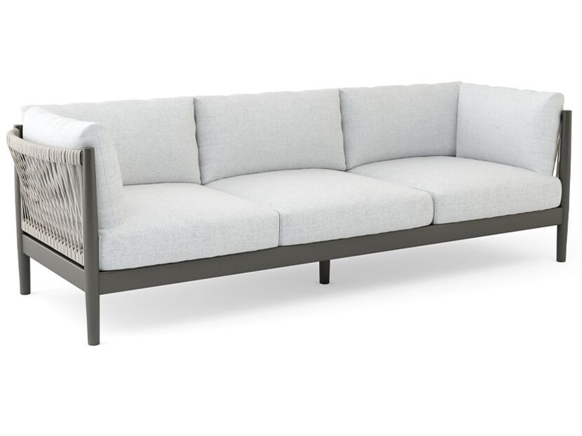 GEORGICA ALUMINIUM Canapé de jardin 3 places en aluminium enduit de ...