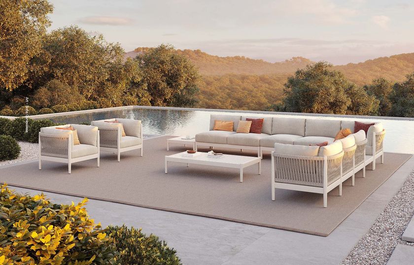 GEORGICA ALUMINIUM Garden armchair By Walters