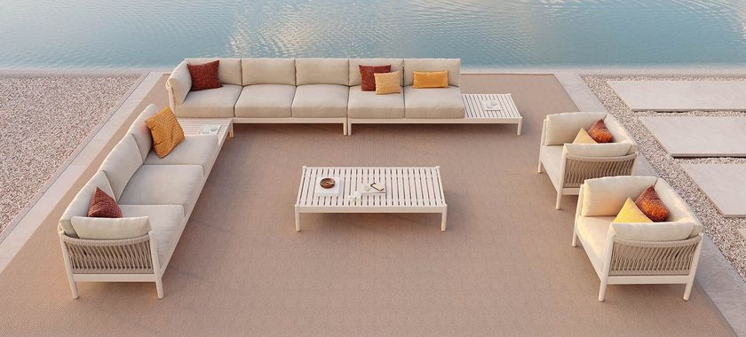 GEORGICA ALUMINIUM Garden armchair By Walters