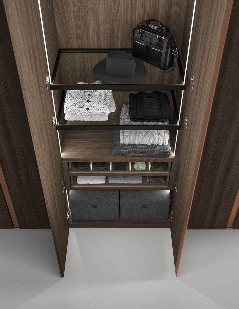 Wardrobe Wardrobe with smooth hinged door By TUMIDEI