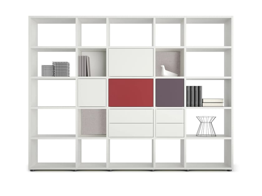 BASIC VIEW Modular office shelving By Werner works