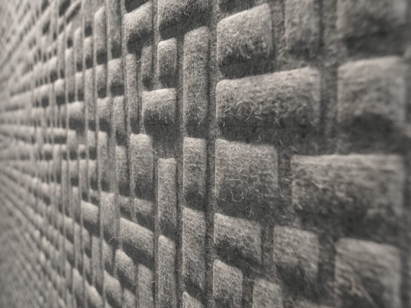 Sheep’s wool decorative acoustic panel WHISPERWOOL NICKEL Whisperwool ...