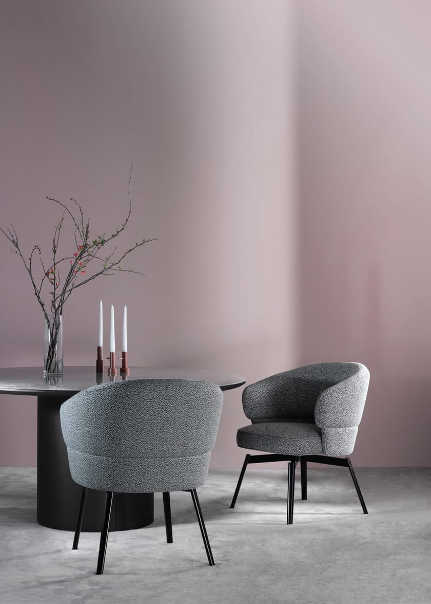 MORTON Upholstered fabric chair with armrests By Wittmann | design ...