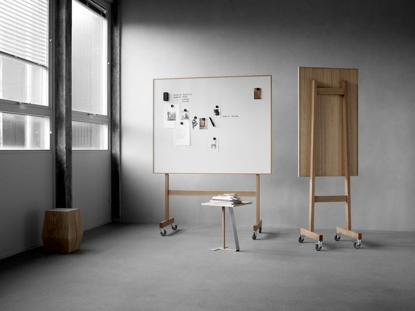 Tableau blanc magnétique à roulettes Wood tableau blanc mobile By ...