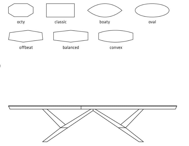 XENIA Solid wood table / meeting table By Belfakto