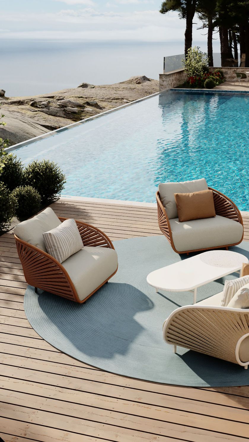 BARLA Sunbrella® garden armchair By YAAZ | design angelettiruzza design