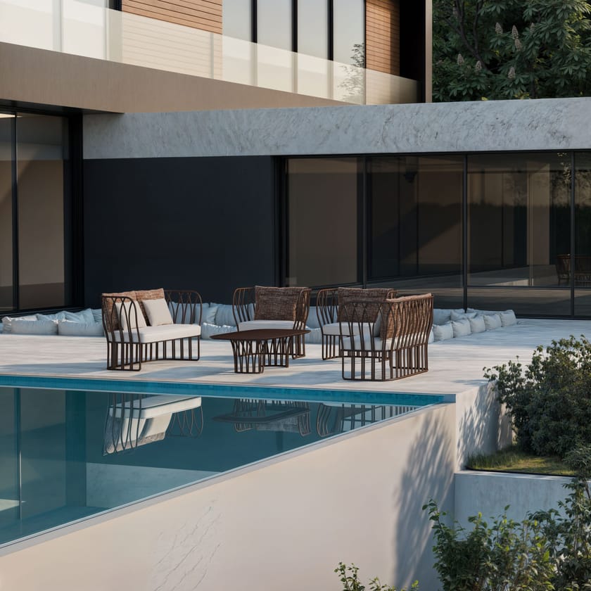 KORU Garden armchair By YAAZ