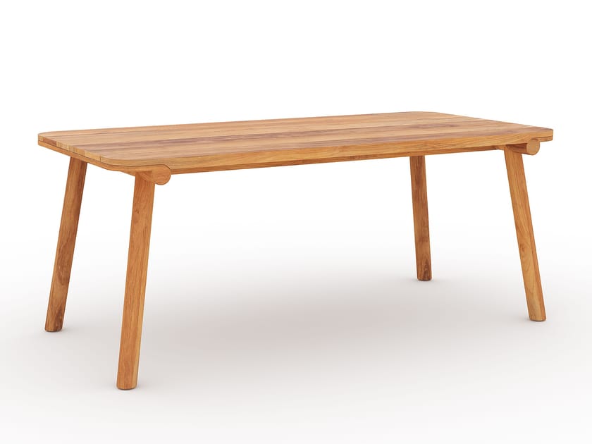 UZ Folding rectangular teak garden table By YAAZ | design ...