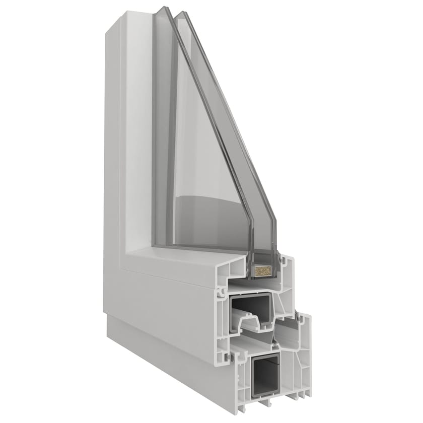 YOUNG Porta-finestra a battente in PVC By NURITH