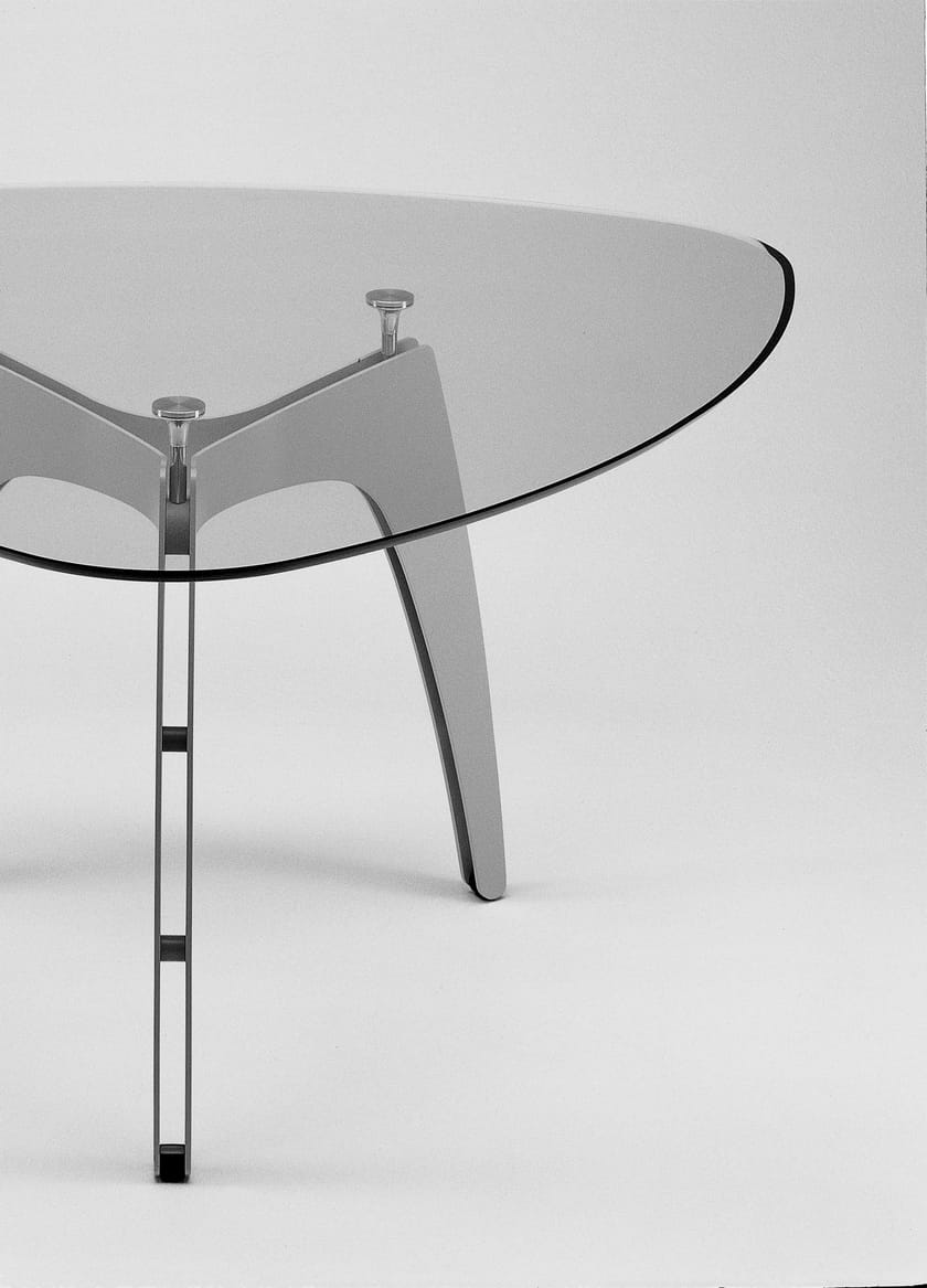 Glass and steel table YSPIDER Forme Collection By Matrix International ...