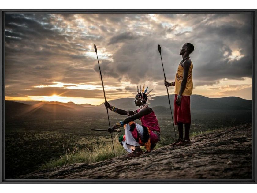 SAMBURU WARRIORS Paper Photographic print By YellowKorner