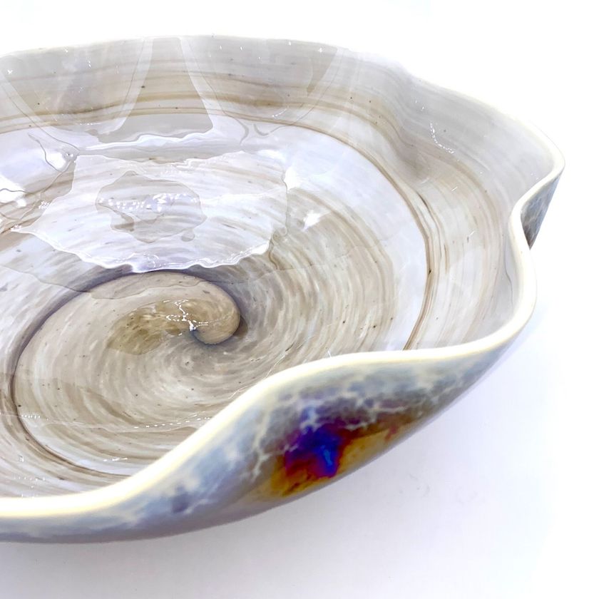 CONCHA Handmade Murano glass bowl By YourMurano