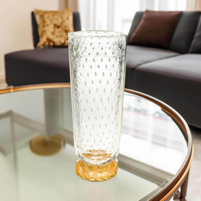 CRYSTAL GALA Vaso fatto a mano in vetro di Murano By YourMurano