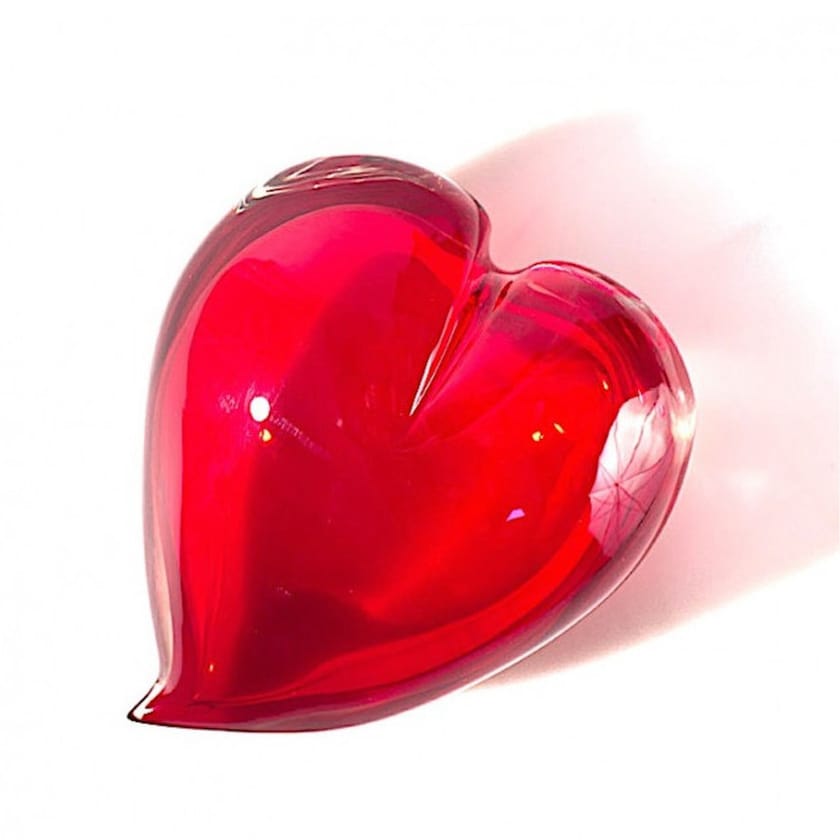 EROS Cuore in vetro di Murano fatto a mano By YourMurano