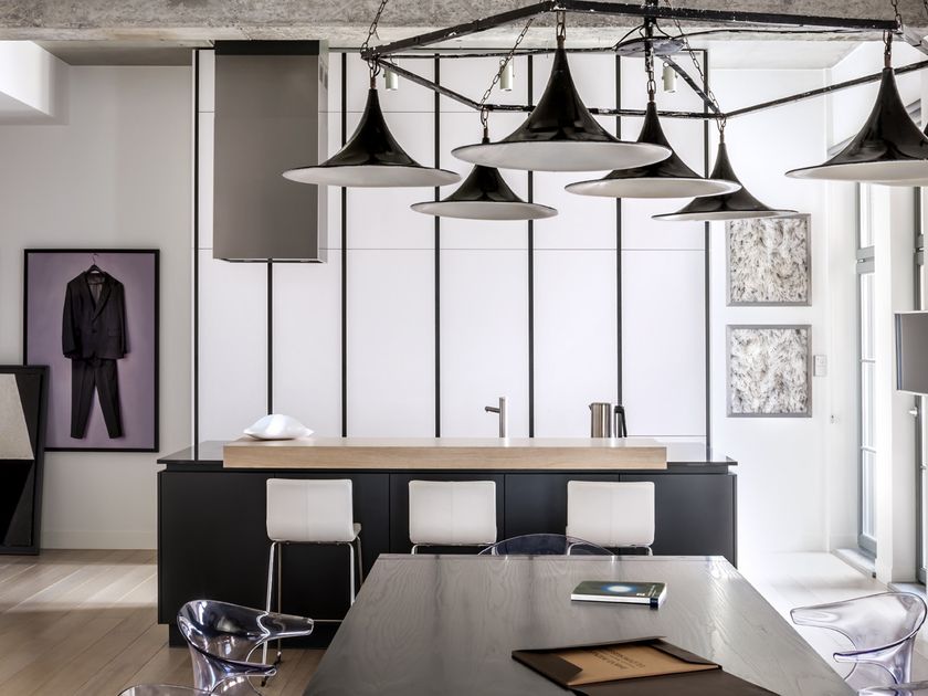 Z1 Kitchen with island with integrated handles By Zajc | design ...
