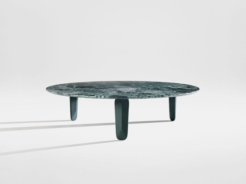 KUYU Mesa de centro baixa redonda de mármore By ZEITRAUM | design ...