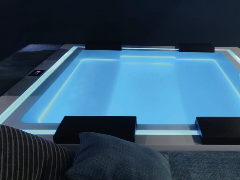 TREESSE GHOST Minipiscina rettangolare con idromassaggio By Gruppo ...