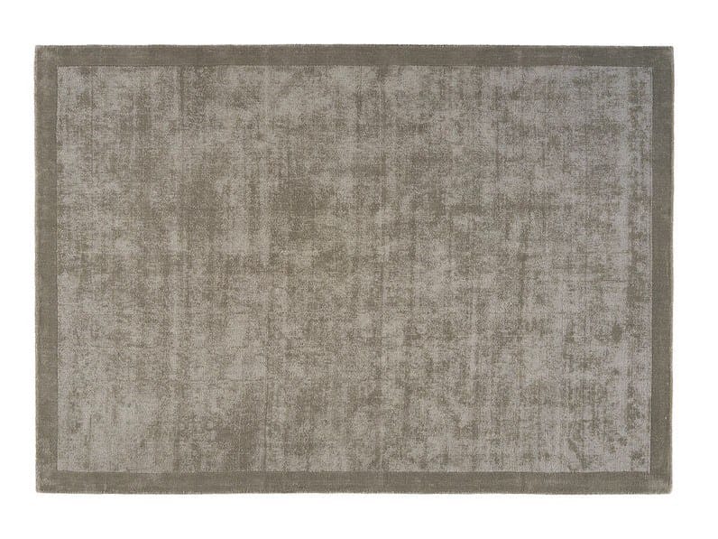 Solid-color rectangular polyester rug ZEN By Toulemonde Bochart