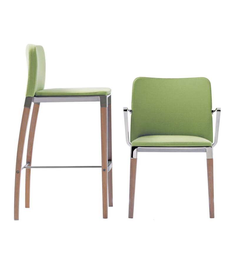ZENITH | Chair with armrests Zenith Collection By Segis design Carlo Bimbi