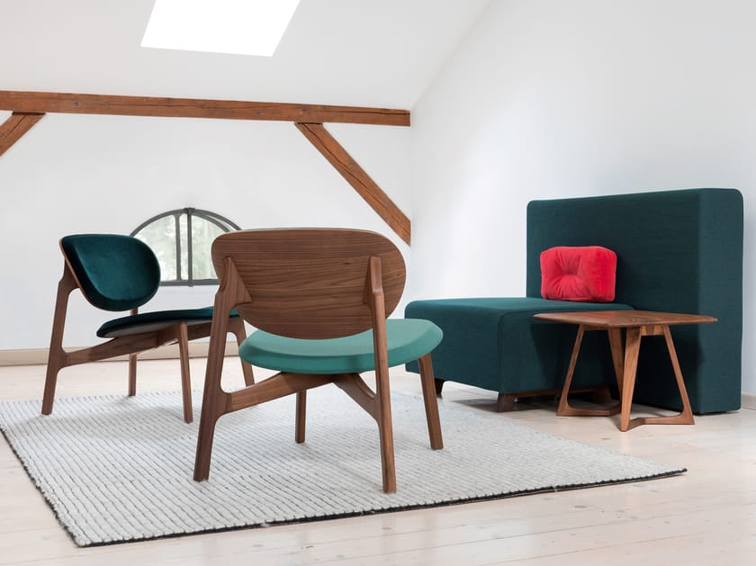 ZENSO LOUNGE Wooden easy chair By ZEITRAUM | design Formstelle