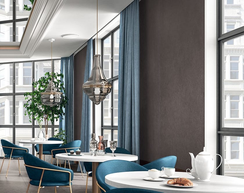 Porcelain stoneware wall/floor tiles with concrete effect ZERO.3 CONTEXT By Panaria Ceramica