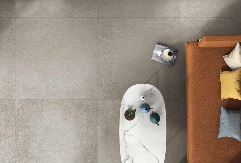 Pavimento/rivestimento in gres porcellanato effetto cemento ZERO.3 CONTEXT - Panaria Ceramica