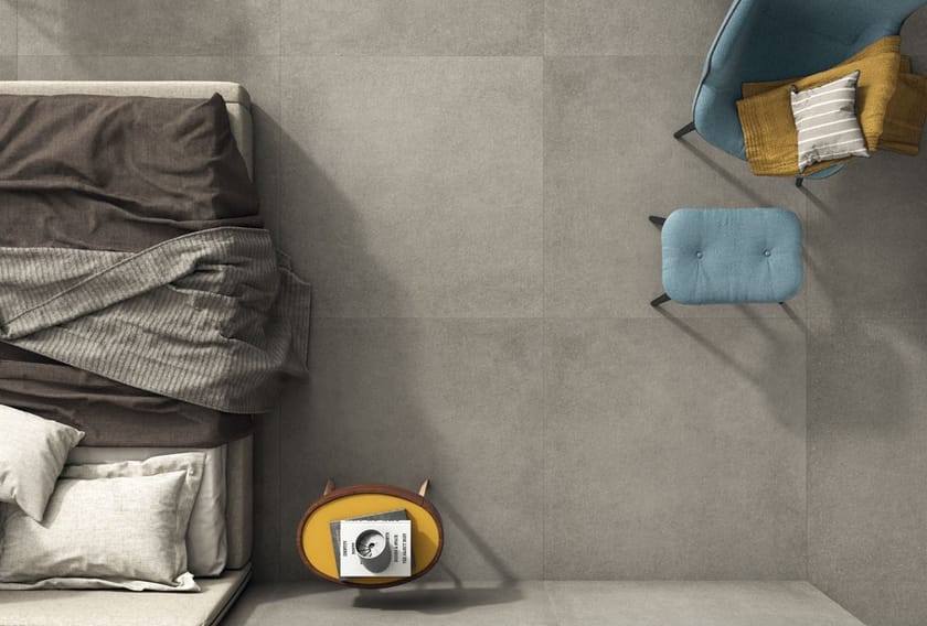 Porcelain stoneware wall/floor tiles with concrete effect ZERO.3 CONTEXT By Panaria Ceramica