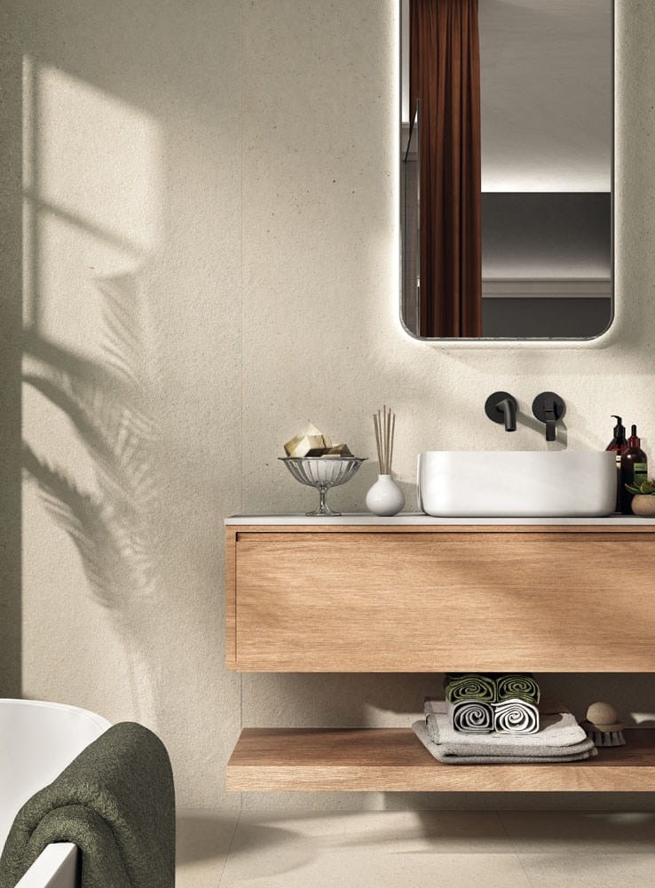 Porcelain stoneware wall/floor tiles with concrete effect ZERO.3 CONTEXT By Panaria Ceramica