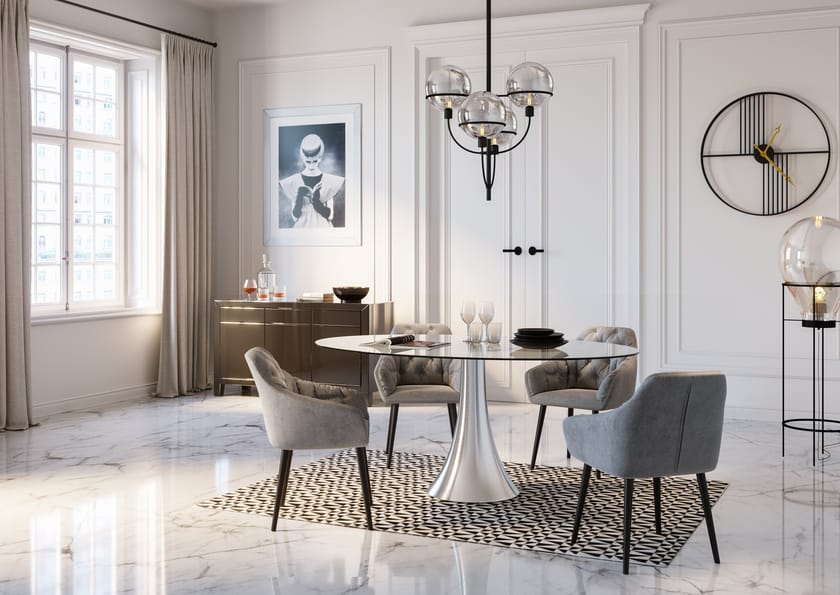 ZIGZAG Rectangular leather rug By KARE Design