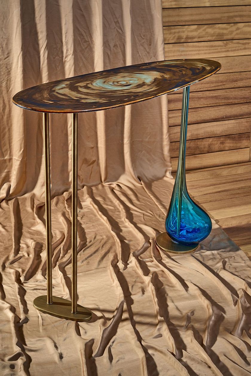 WISH DRESSER Blown glass legs and glazed ceramic dresser By Zade Design