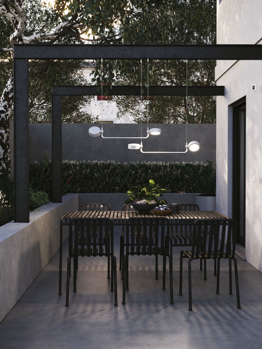 SUPER O Swivel LED aluminium pendant lamp By Zafferano