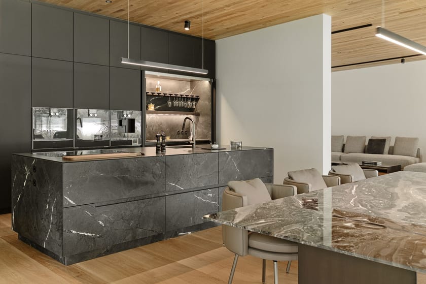 MONOLITH 2.0 Custom kitchen with island By Zajc