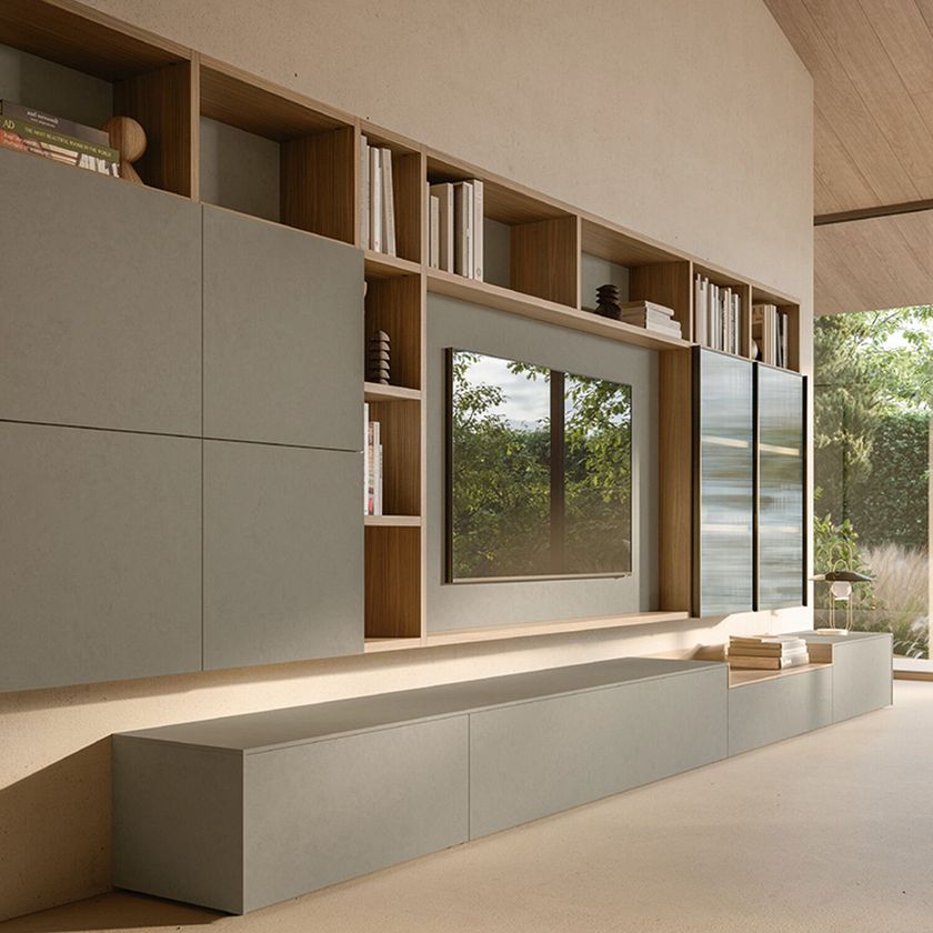 MODULOR SM2520 Sectional TV wall system By Zalf