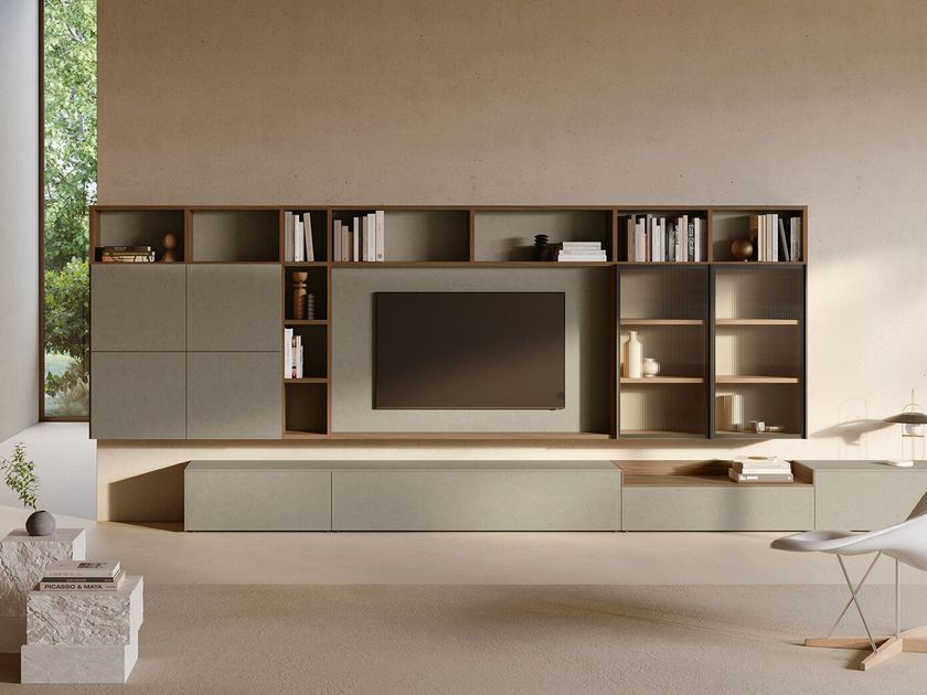 MODULOR SM2520 Sectional TV wall system By Zalf