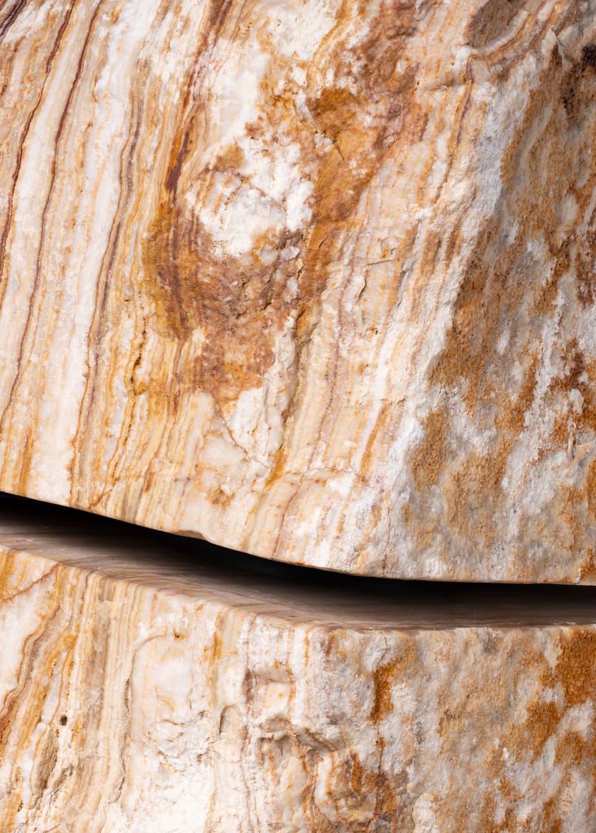 MENHIR OF LIGHT LED natural stone floor lamp By Essenze di Luce ...