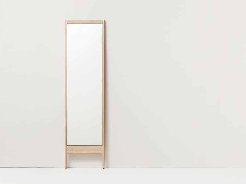 A LINE Framed freestanding oak mirror By Form & Refine | design Herman ...