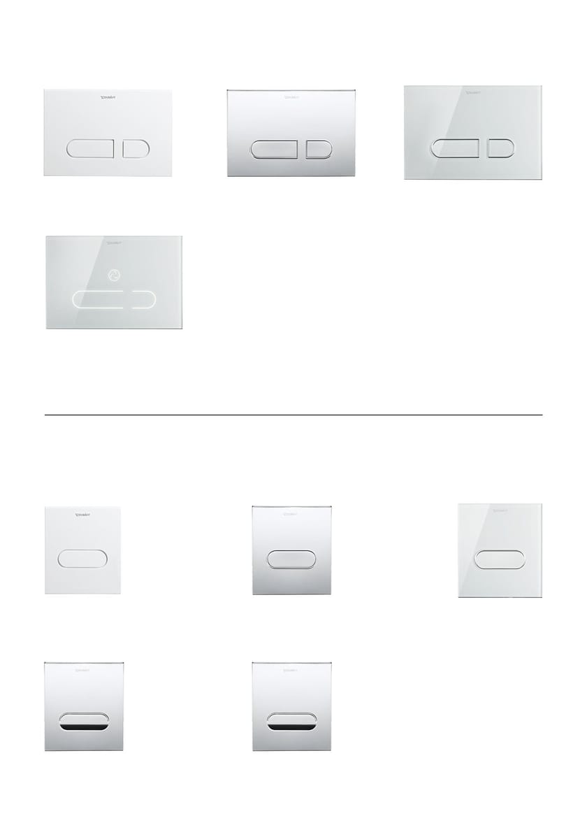 A2 Glass flush plate By Duravit