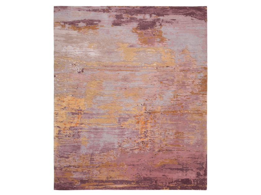 Handmade custom rug ABSTRACT 5 RED Abstract Collection By Thibault Van ...