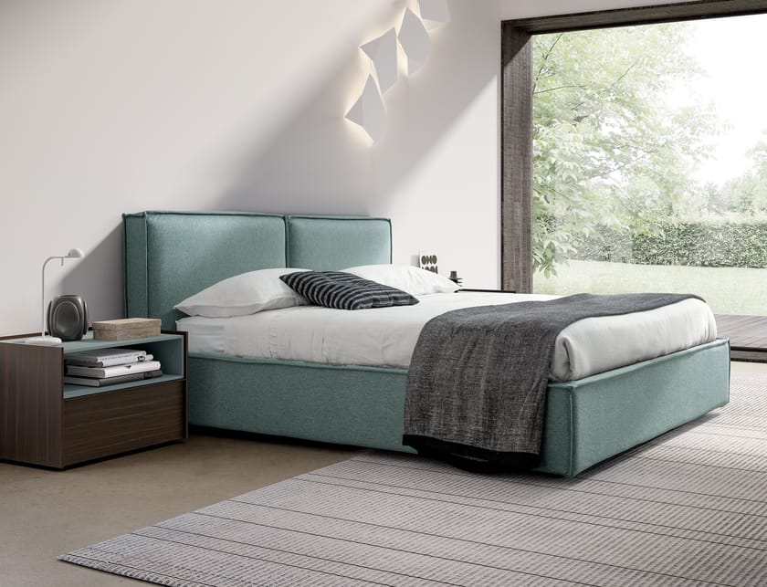 CLOUD Fabric double bed By Adok
