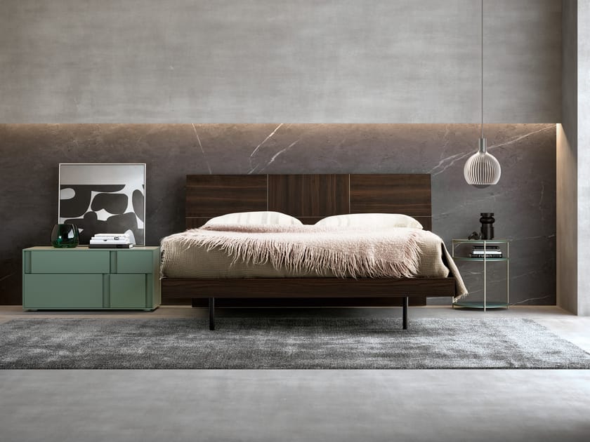 SIRIO Letto matrimoniale in legno By Adok