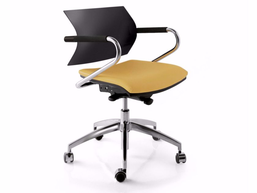AIRE JR Height-adjustable chair with castors By Luxy | design Stefano ...