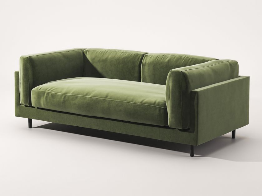 ALFEO | Velvet sofa By Falsasquadra design Lorenzo Zaccarin