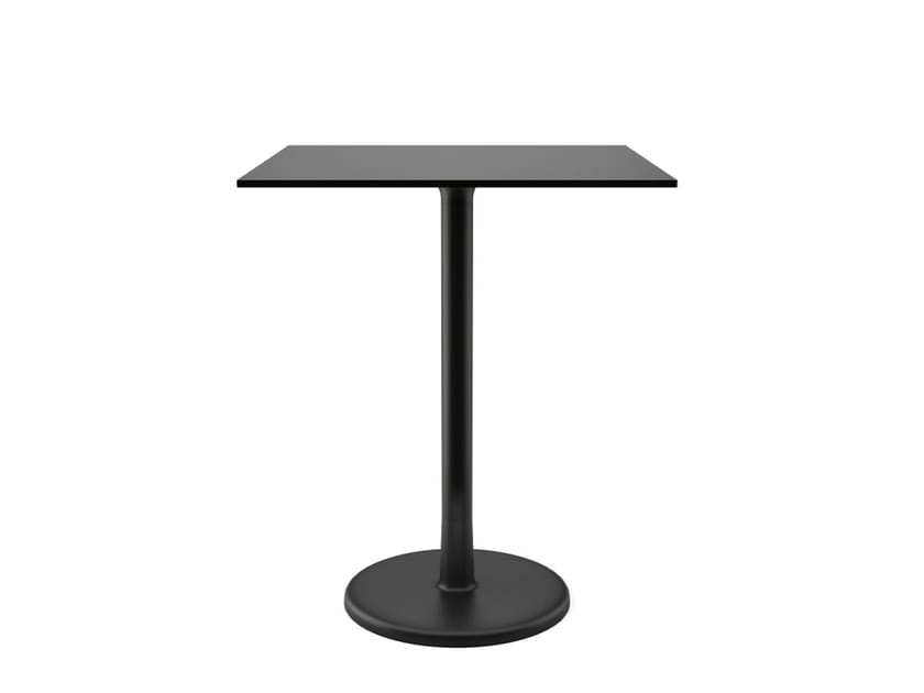 ALFIERE B/Q-600 Square table in painted metal and HPL top By COLOS ...